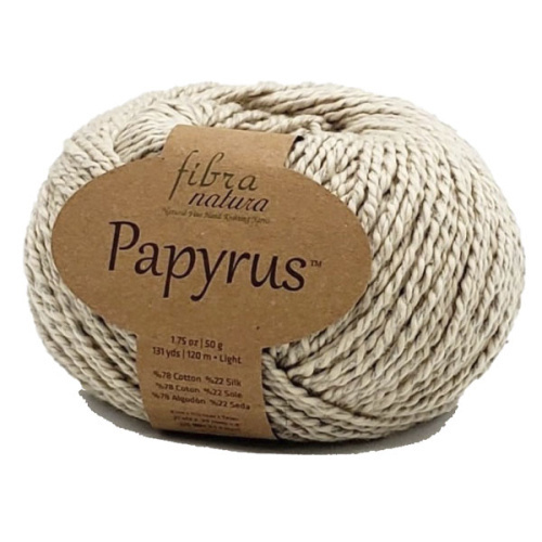 Пряжа Fibra Natura Papyrus Фибра Натура Папирус, 77% хлопок, 23% шелк ...