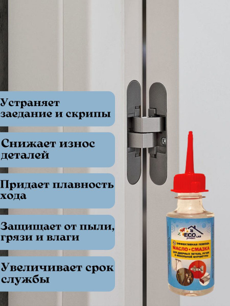 Силиконовое масло-смазка "Eco Product Lab" для дверных петель, ручек и ...