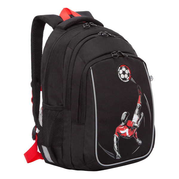 Рюкзак школьный Grizzly с карманом для ноутбука 13", анатомической спинкой, для мальчика, RB-252 ...