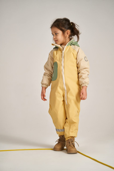 Демисезонный комбинезон Leokid Color Kit Yellow (Размер 104), Девочки, размер 104, материал ...