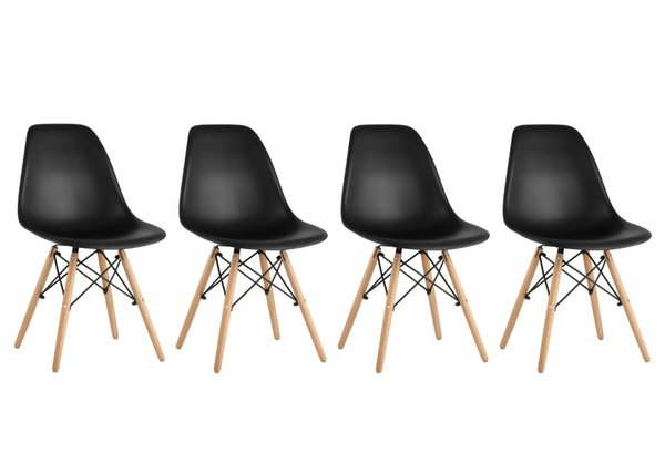 Комплект стульев RIDBERG DSW EAMES 4 шт. (Black) - купить с доставкой ...