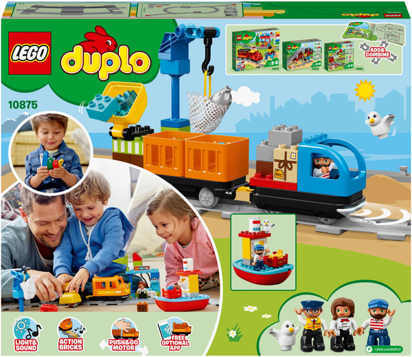 Конструктор LEGO DUPLO Town Грузовой поезд 10875 - купить с доставкой ...