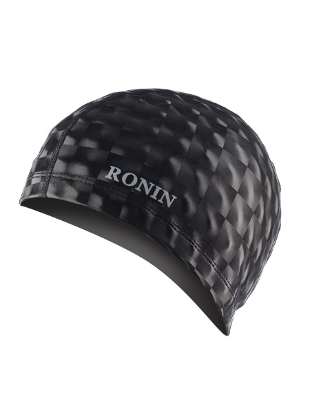 Шапочка для плавания мужская взрослая Ronin с 3D эффектом на тканевой ...