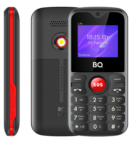 Мобильный телефон BQ 1853 Life_341020 озон, черный, красный - купить по ...