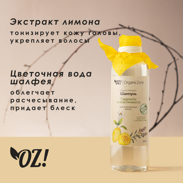 OZ! OrganicZone Шампунь для волос, 250 мл - купить с доставкой по ...