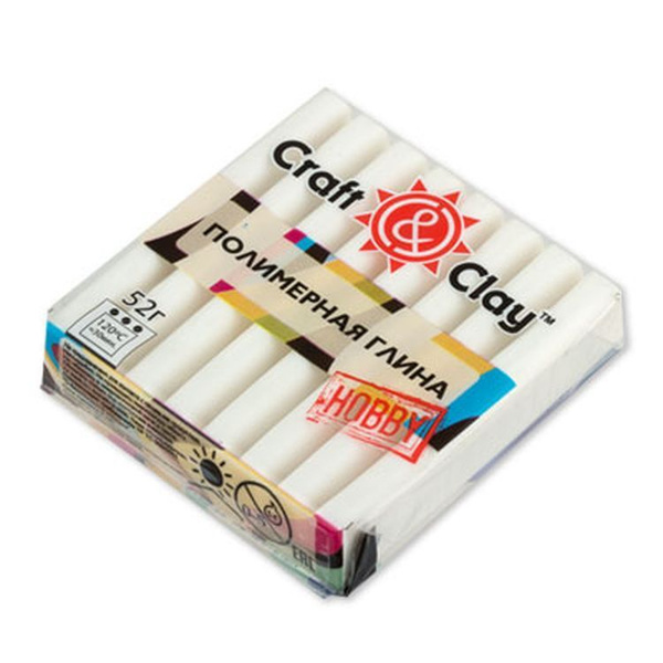 Полимерная глина Craft&Clay 1001 белый, 250 г - купить с доставкой по выгодным ценам в интернет ...