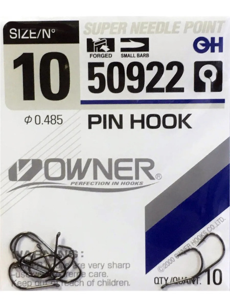 Крючок OWNER Pin Hook BC №10 10шт. - купить с доставкой по выгодным ...