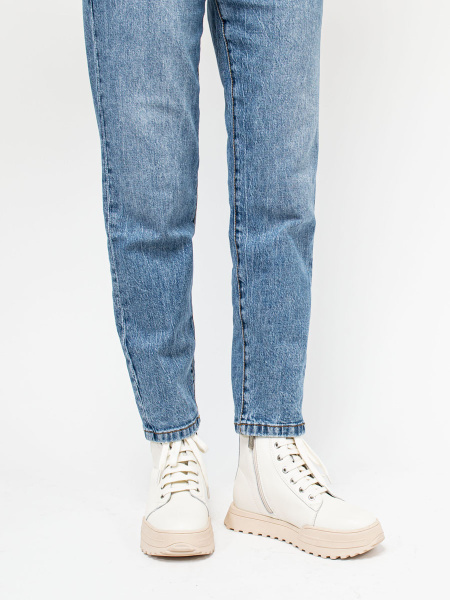 Кеды Женский Milana Натуральная кожа, размер 36 6 Демисезон Система скоростной шнуровки Без ...