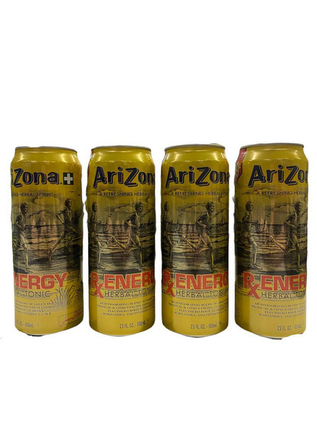 Холодный чай Arizona ENERGY (Аризона Энерджи) 680 мл * 4 шт, США ...
