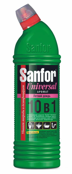 SANFOR Средство чистящее Универсал летний дождь, 1000мл - купить с доставкой по выгодным ценам в ...