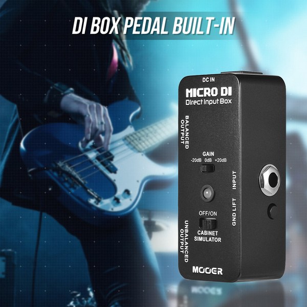 MOOER MICRO DI - симулятор кабинета DI Box, педаль прямого ввода ...