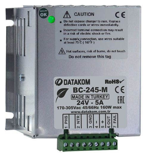 BC-245-M Зарядное устройство (24В, 5А, 220-240В) купить на OZON по ...