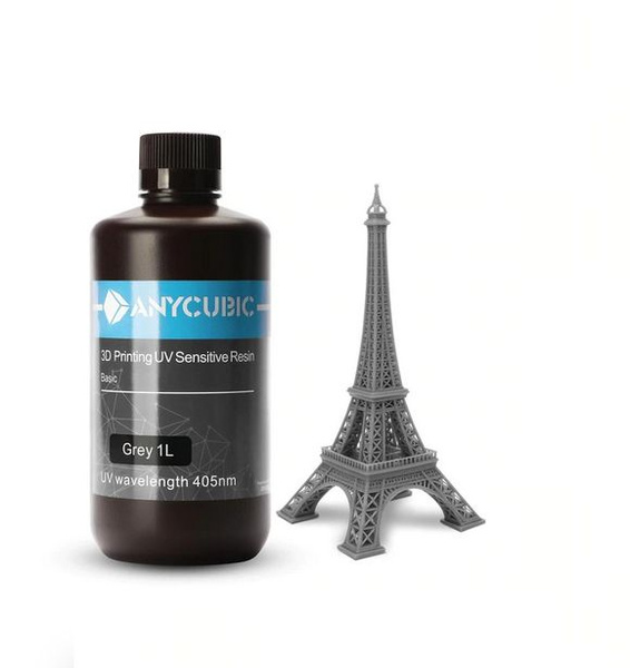 Фотополимерная смола Anycubic Basic Grey (Серая) 1л - купить с доставкой по выгодным ценам в ...