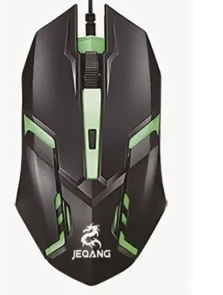 Игровая мышь проводная мышь Jeqang JM-318, черный, белый - купить по выгодной цене в интернет ...