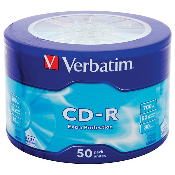 Диск CD-R Verbatim 700Mb 52x bulk (50шт) 43787 Extra Protection купить ...