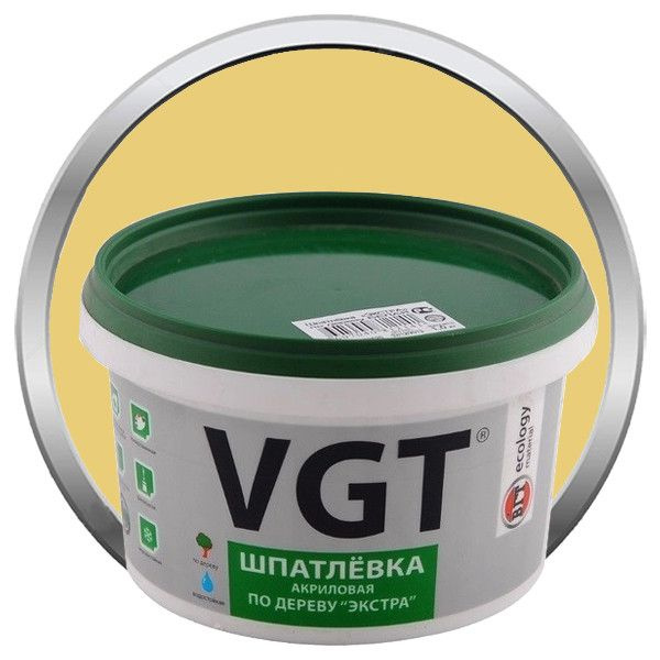 VGT Шпатлёвка акриловая по дереву Экстра, сосна 1.0 кг купить по низкой ...