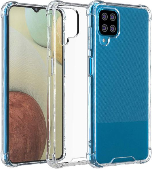 Силиконовый прозрачный чехол Armor для телефона Samsung Galaxy A12 и ...