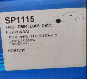 Колодки тормозные Sangsin Brake SP1115 - купить по низким ценам в интернет-магазине OZON (728920428)