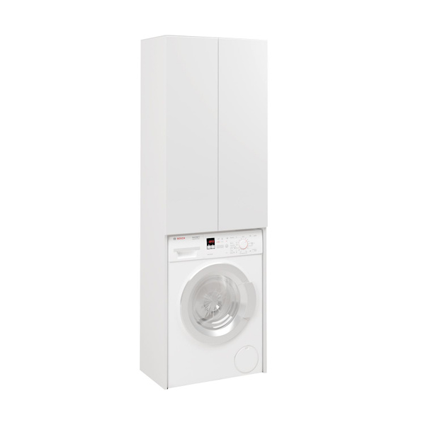 Шкаф напольный SanStar для стиральной машины для ванной комнаты белый ...