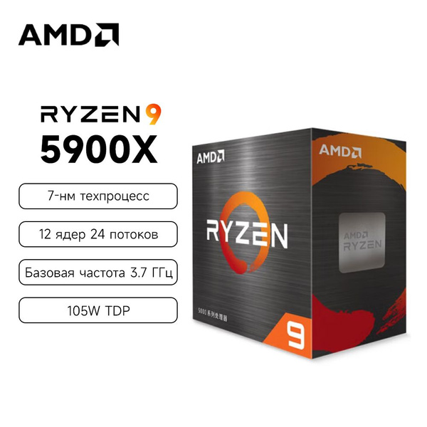 Процессор AMD Ryzen 9, BOX (с кулером), 16 яд., 3.4 ГГц купить по ...