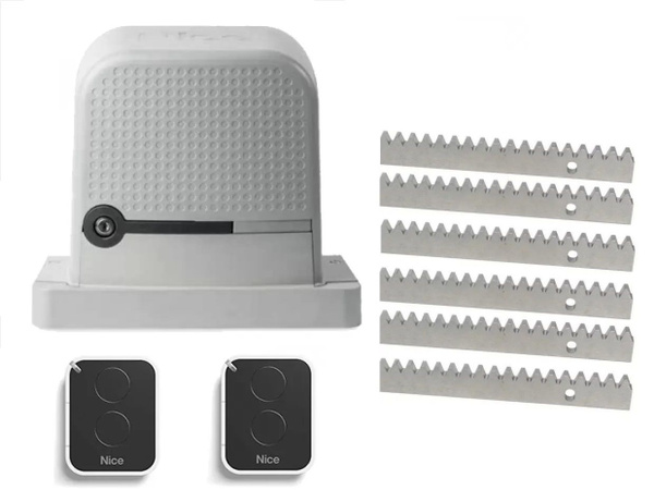 Комплект привода Nice RO600KLT-ROA86 (ROBO600) для откатных ворот весом до 600кг шириной створки ...