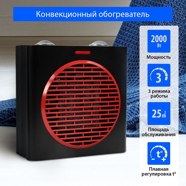 Тепловентилятор керамический STINGRAY ST-FH1048A/ обогреватель для дома ...
