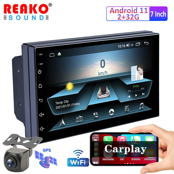 Автомагнитола Android 2 din 7 дюймов 2+32G CarPlay Wi-Fi Bluetooth GPS камера в подарок2 DIN ...