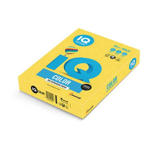 Бумага IQ Color 80г Intensive CY39 (канарееч.-желтый) офисная цветная ...
