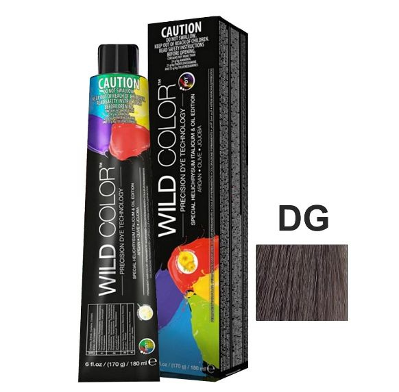WILD COLOR Крем-краска DG PERMANENT COLOR для окрашивания волос дарк ...