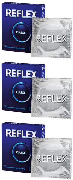 Reflex Презервативы №3 Classic, в смазке, 3 упаковки - купить с ...