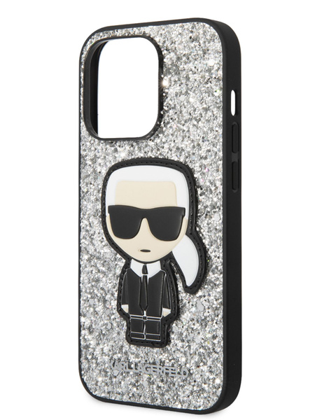 Чехол Karl Lagerfeld Glitter flakes на Apple iPhone 14 Pro / для Айфон ...