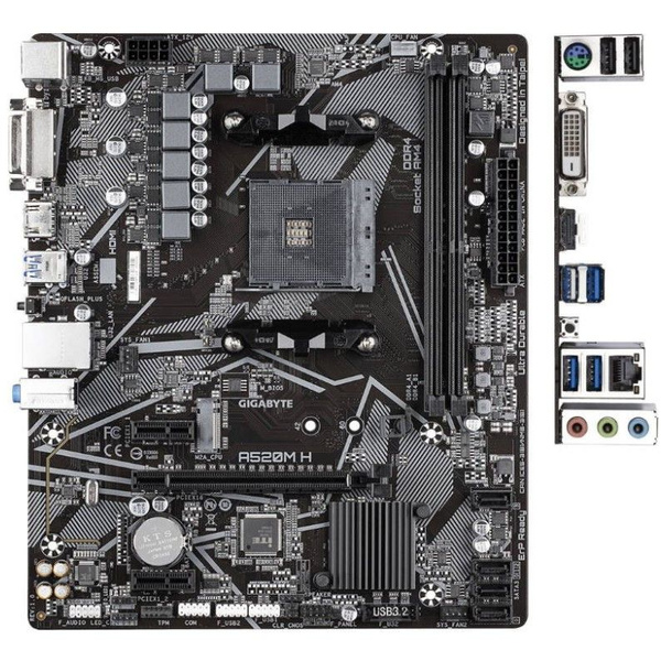 Материнская плата Gigabyte A520M H купить по низкой цене с доставкой и ...