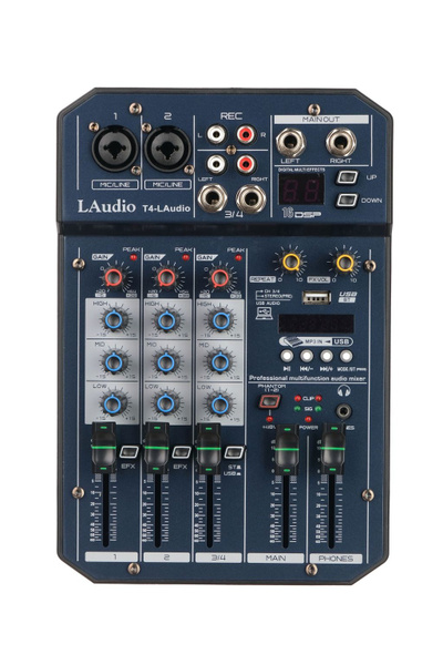 T4-LAudio Микшерный пульт, 4 канала, LAudio - купить с доставкой по выгодным ценам в интернет ...