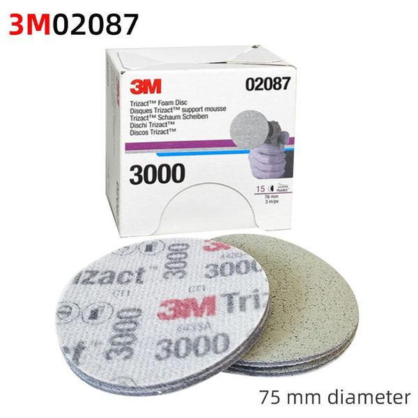 3M 02087 Trizact 3 дюйма 75 мм Абразивная губка P3000 Сухая ...