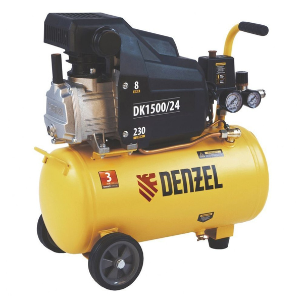 Компрессор Масляный Denzel, 1500 Вт - купить по выгодным ценам в ...