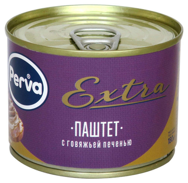 Паштет Perva Extra из говяжьей печени, 250 г - купить с доставкой по ...