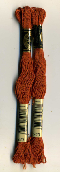 Мулине DMC (Франция), артикул 117, 100% хлопок, цвет 920 Медь, комплект ...