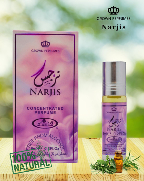 Масляные женские духи Narjis Al Rehab Crown Perfumes 6 мл, без спирта купить на OZON по низкой ...