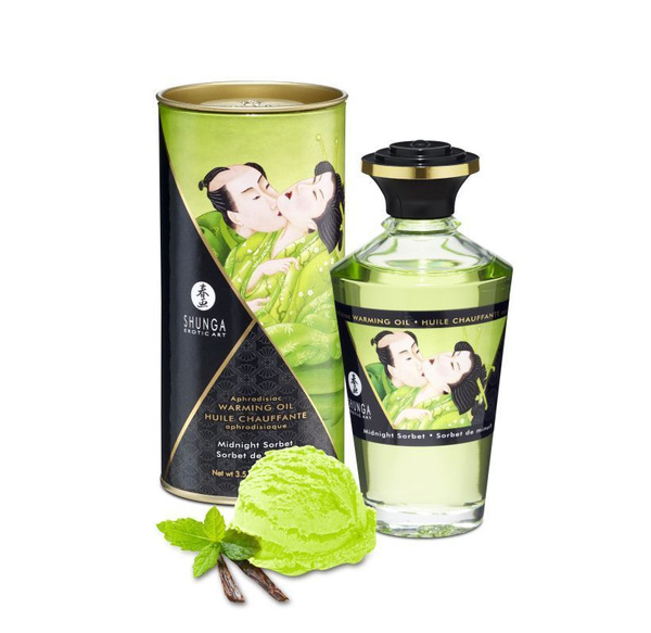 Shunga Интимное массажное масло Afrodisiac Warming Oil "Полночный ...