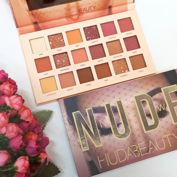 HUDABEAUTY NUDE Тени для век, 18 оттенков. / палетка теней - купить с ...