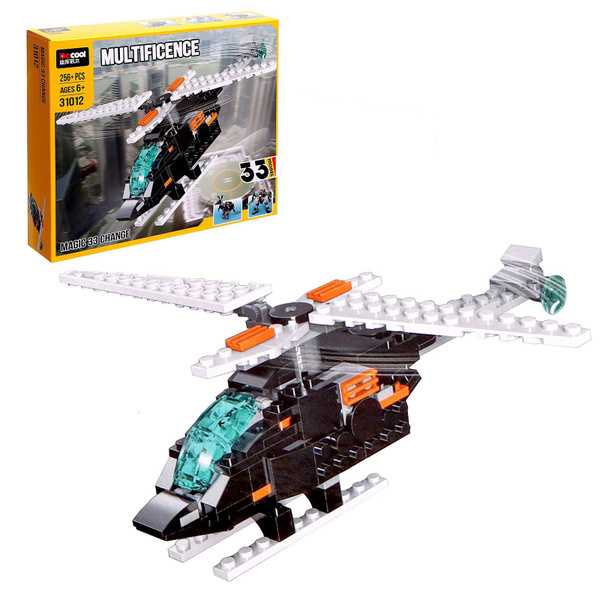 Конструктор блочный DECOOL "Вертолёт", 33 варианта сборки, 256 деталей, для мальчика - купить с ...