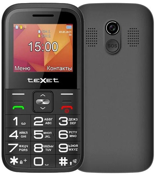 Мобильный телефон Texet Texet TM-B418, черный, черный - купить по выгодной цене в интернет ...