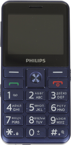 Philips Мобильный телефон E207, синий купить на OZON по низкой цене (1811640272)