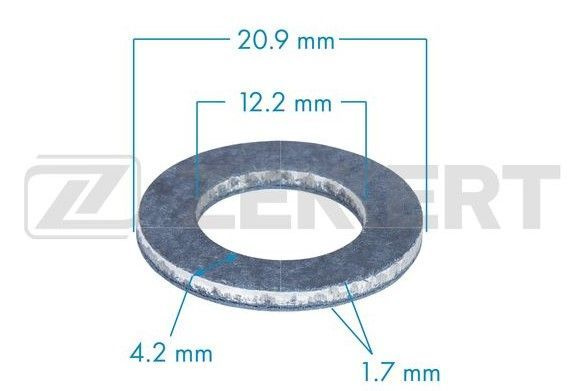 Прокладка сливной пробки поддона ДВС ZEKKERT BE3570 шайба TOYOTA LEXUS ...