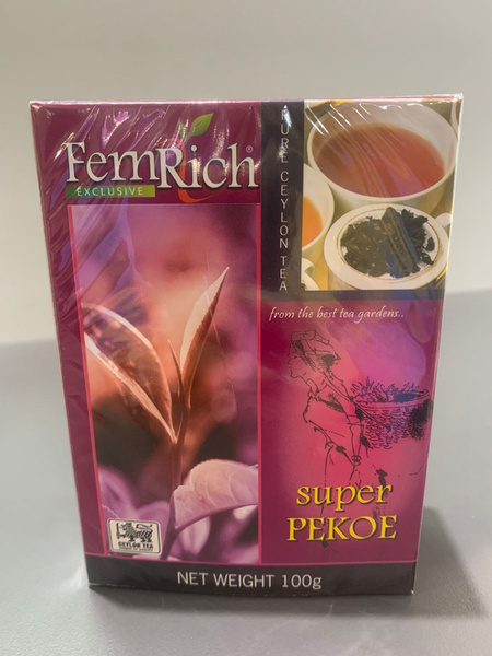 Чай листовой Super pekoe FemRich 100 гр купить на OZON по низкой цене ...