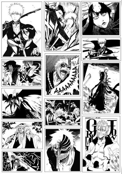 Набор виниловых наклеек, стикеров на листе А5. Аниме, манга Блич/ Bleach - купить с доставкой по ...