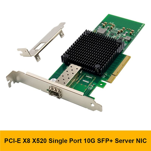 X520-SR1 PCI-E X8 Ethernet сетевой адаптер 10G однопортовый SFP+ ...