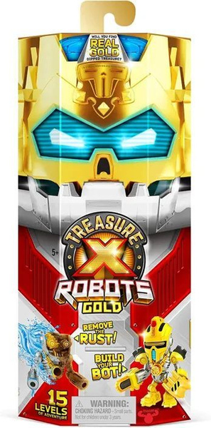 Treasure X Robots Gold - Игрушка-робот с золотой броней, 1 случайный ...