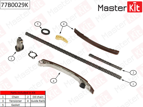 Комплект цепи грм MasterKit 77B0029K - MasterKit арт. 77B0029K - купить ...