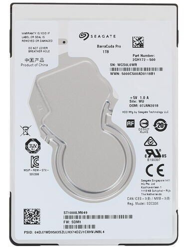 1 ТБ Внутренний жесткий диск Seagate BarraCuda Pro (ST1000LM049 ...